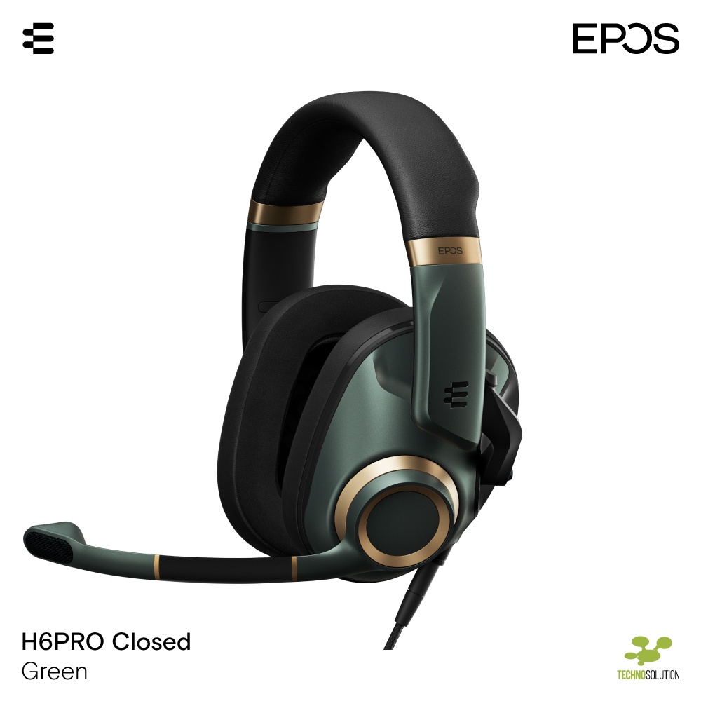 Jual EPOS H6 PRO CLOSED GREEN - Closed Acoustic Gaming Headset | Shopee Indonesia