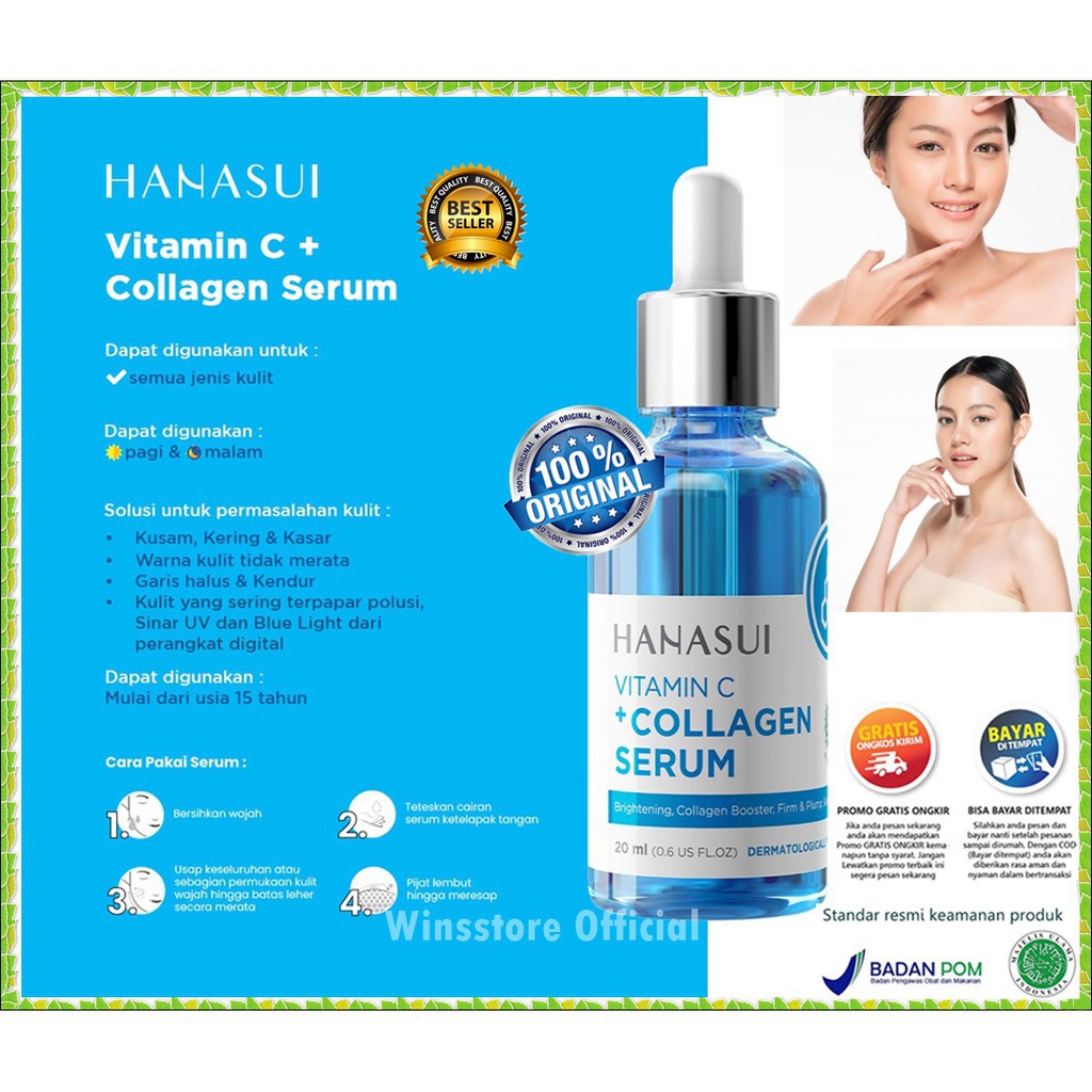 Jual HANASUI - Serum Collagen New Look & New Formula | Shopee Indonesia