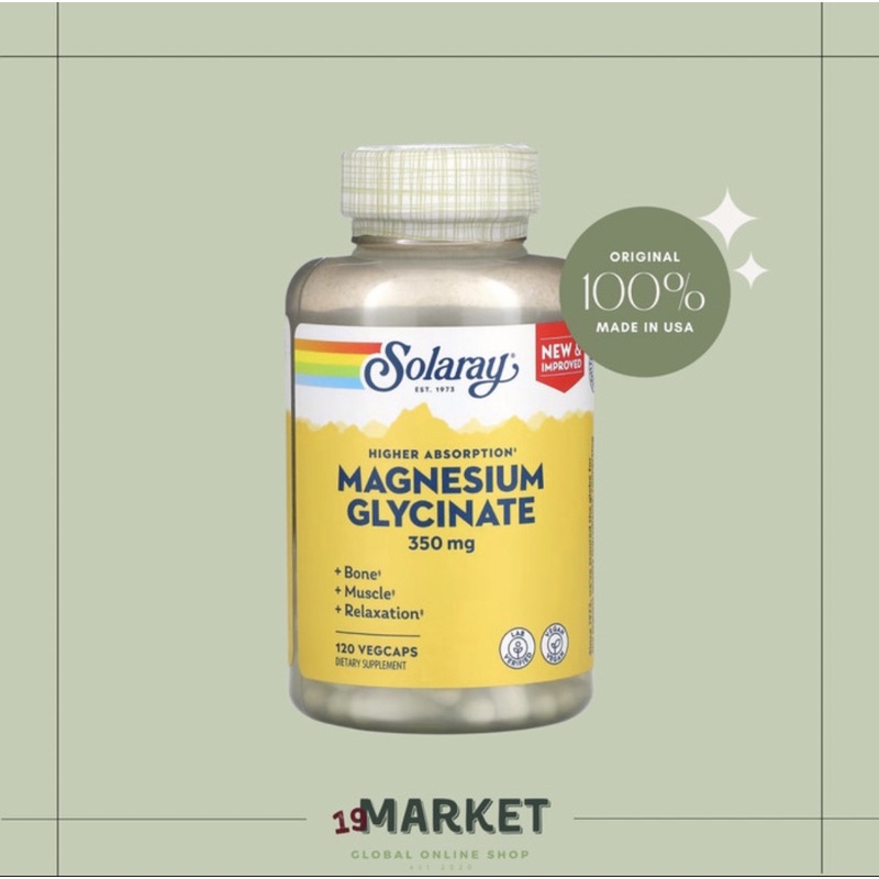 Jual Solaray High absorption Magnesium Glycinate 350mg | Shopee Indonesia