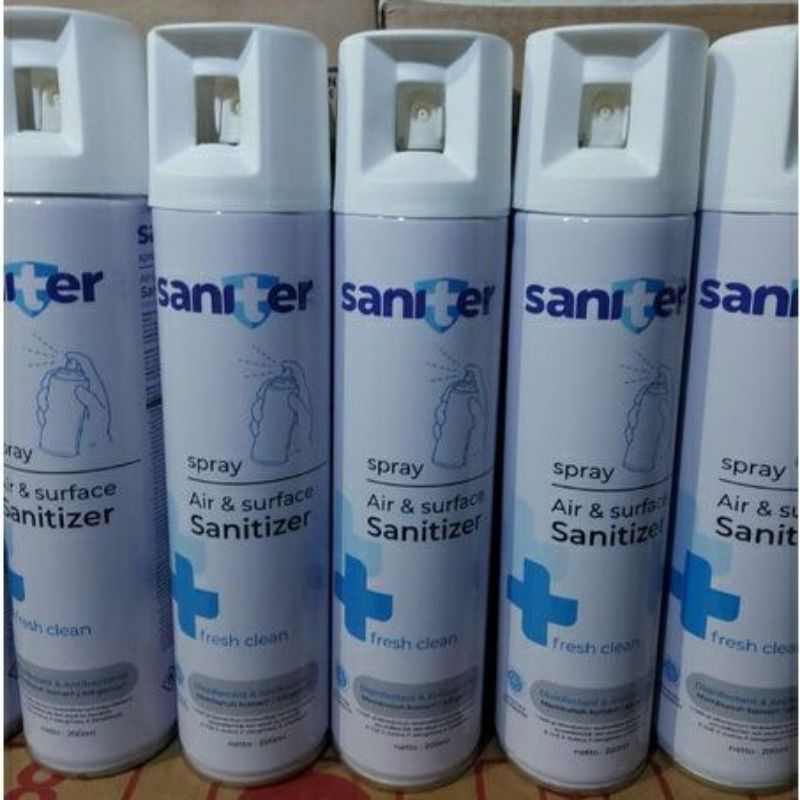 Jual SANITER DESINFEKTAN SPRAY AEROSOL 200 ML | Shopee Indonesia