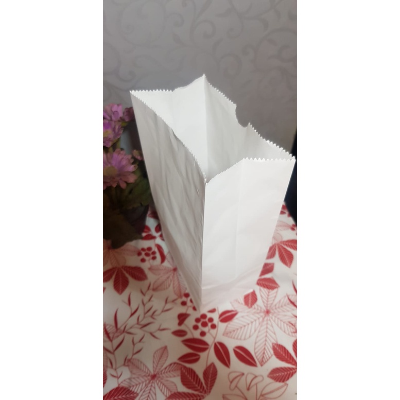 Jual Paper Bag Kecil untuk Kue/Roti (Warna Putih @ isi 10 lembar ...