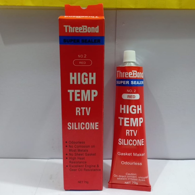 Jual THREEBOND SUPER SEALER NO 2 MERAH HIGH TEMP RTV SILICONE | Shopee ...
