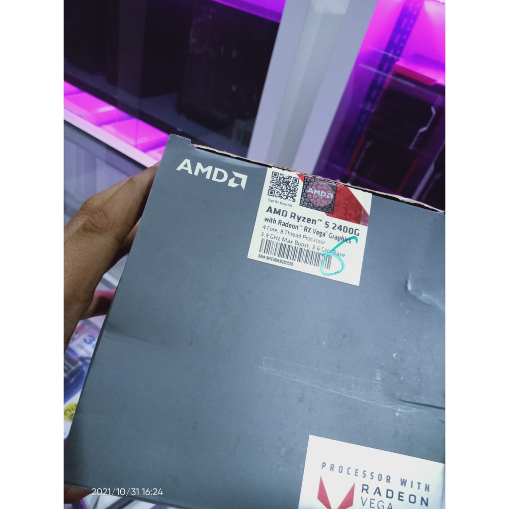 Jual RYZEN 2400G BOX FAN FULL SET | Shopee Indonesia
