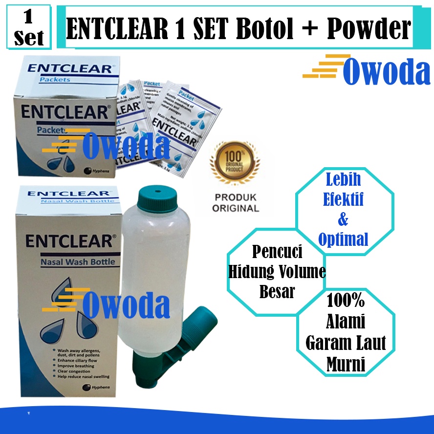 Jual Paket ENTCLEAR 1 SET ( BOTOL + POWDER ) | Shopee Indonesia