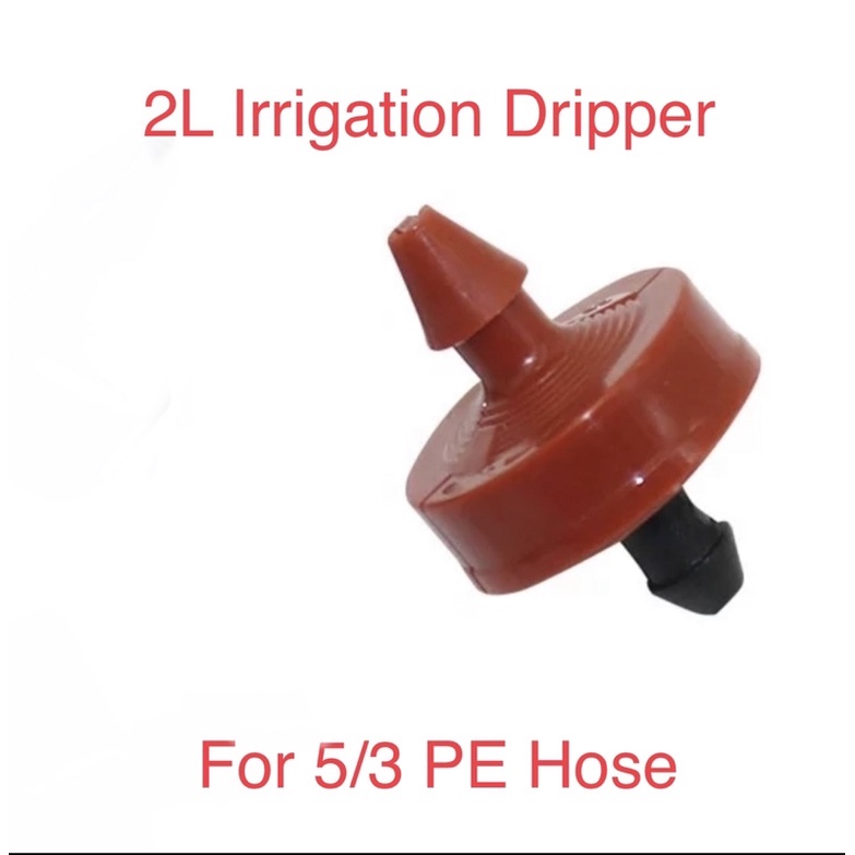 Jual Dripper Emitter 2L Selang PE 5mm Irigasi Tetes Drip Fertigasi ...