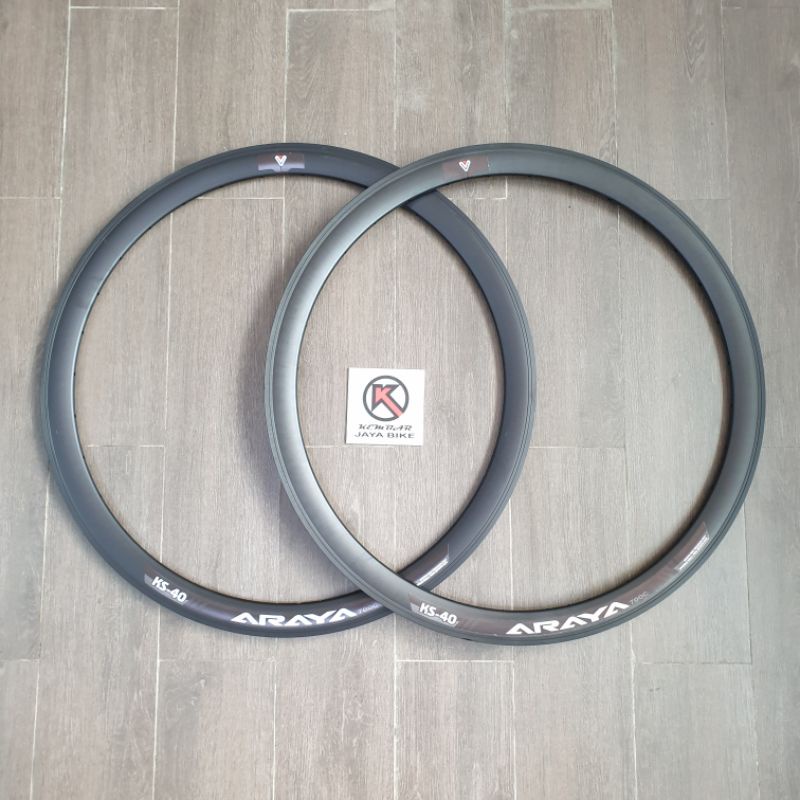 Jual Rim / Velg 700c Araya KS40 Black | Shopee Indonesia