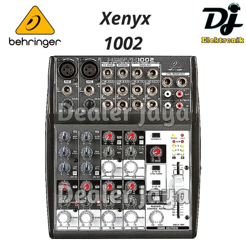 Jual Mixer Analog Behringer Xenyx 1002 - 10 channel | Shopee Indonesia
