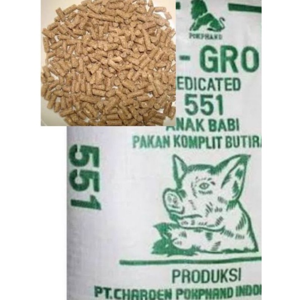 Jual PUR Babi 551 1kg, 500gr | Voer Babi | Pakan Makanan Ayam Bebek ...