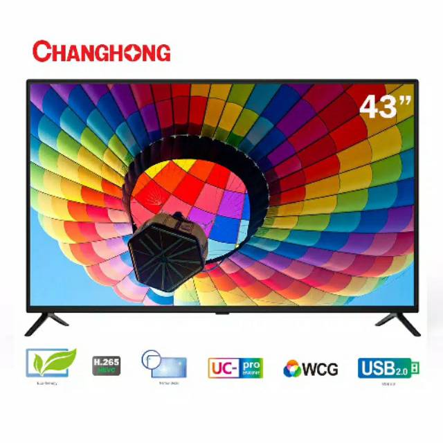 Jual Changhong 43 Inch LED TV changhong 43H2 FHD TV-HDMI-USB Moive-( Model: L43H2) Garansi 3 ...