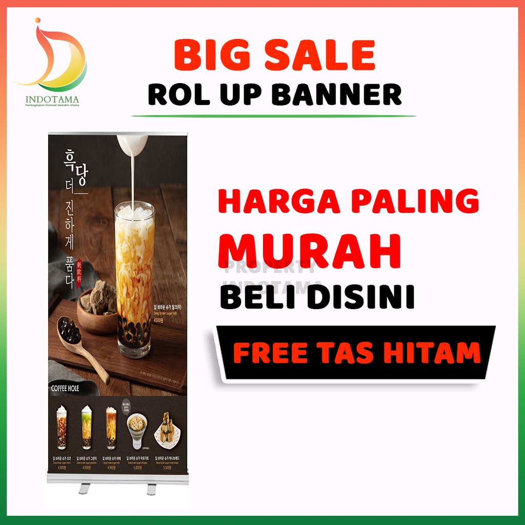 Jual Stand Banner Roll Up Banner Ukuran 60x160, 80x200, dan 85x200 Roll Banner Aluminium Stand ...