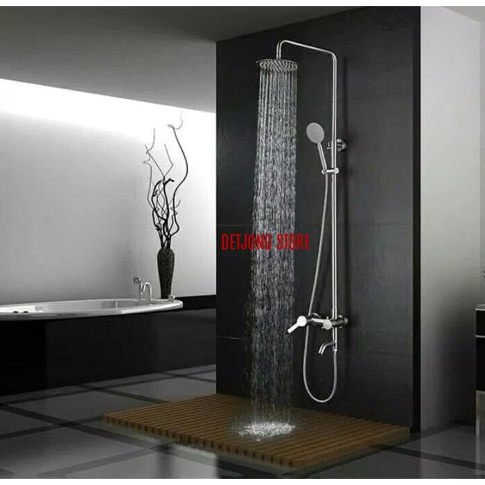 Jual Shower Tiang Column Panas Dingin Stainlees SUS--304 Bulat Model ...