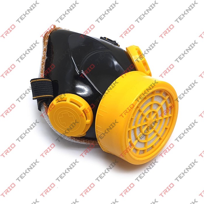 Jual Masker Respirator/Industrial/Gas/Kimia Single Carbon Filter ...