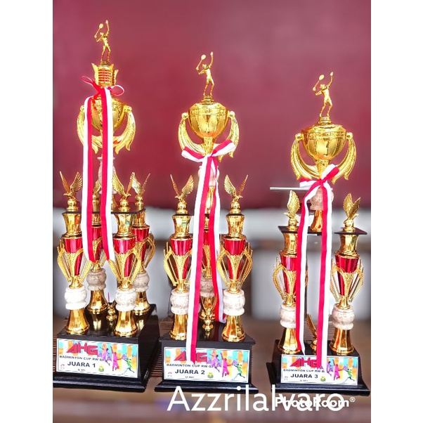 Jual Piala trophy KDB /set juara 1-3 | Shopee Indonesia
