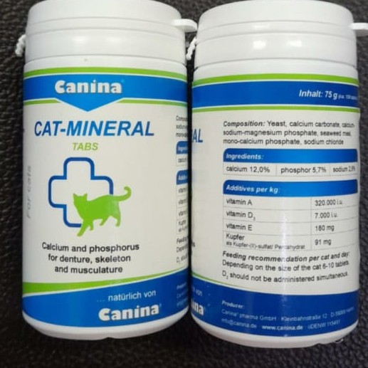 Jual Canina Cat Mineral Tabs 75g | Shopee Indonesia