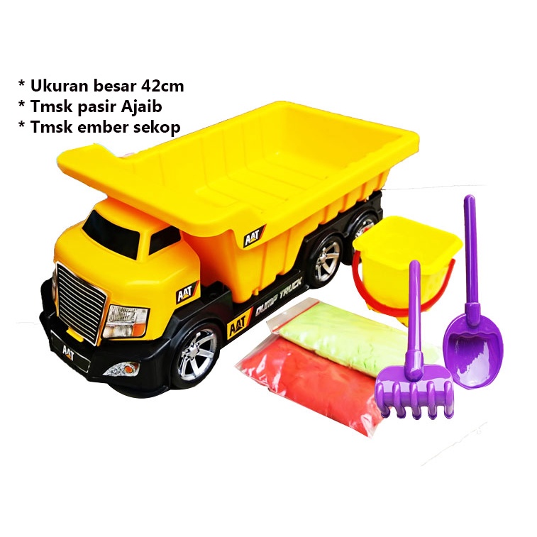 Jual MAINAN TRUK PASIR KINETIK MAGIC SAND DUMP TRUCK (PASIR)- 79004 ...