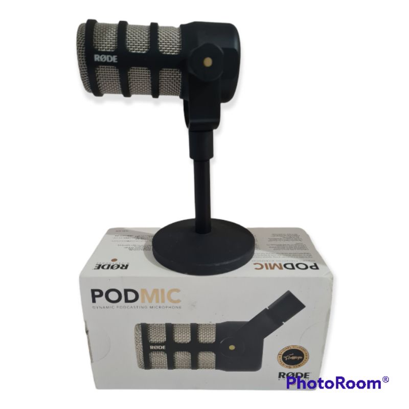 Jual rode podmic dynamic podcasting microphone + stand mic | Shopee ...