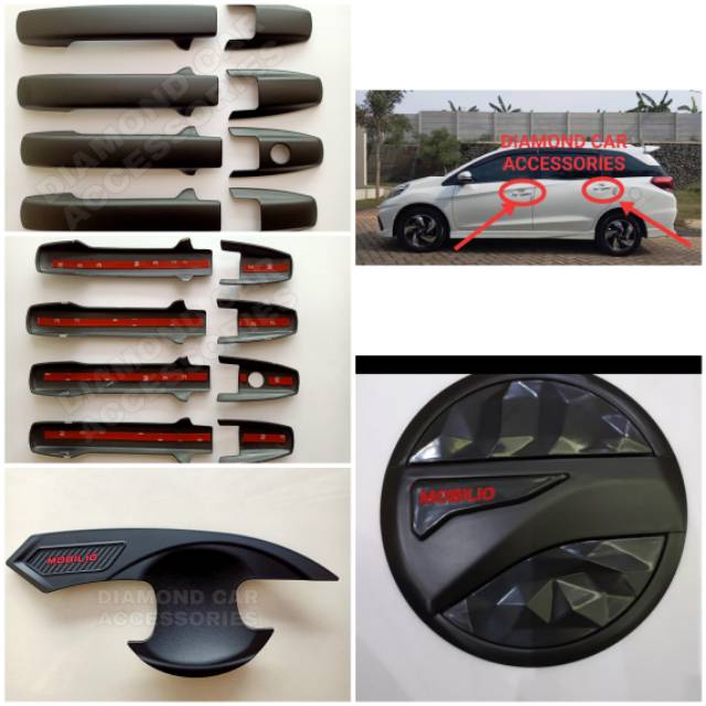 Jual Paket Cover Handle Outer Hitam Doff Mugen Honda Mobilio 2017 Up ...