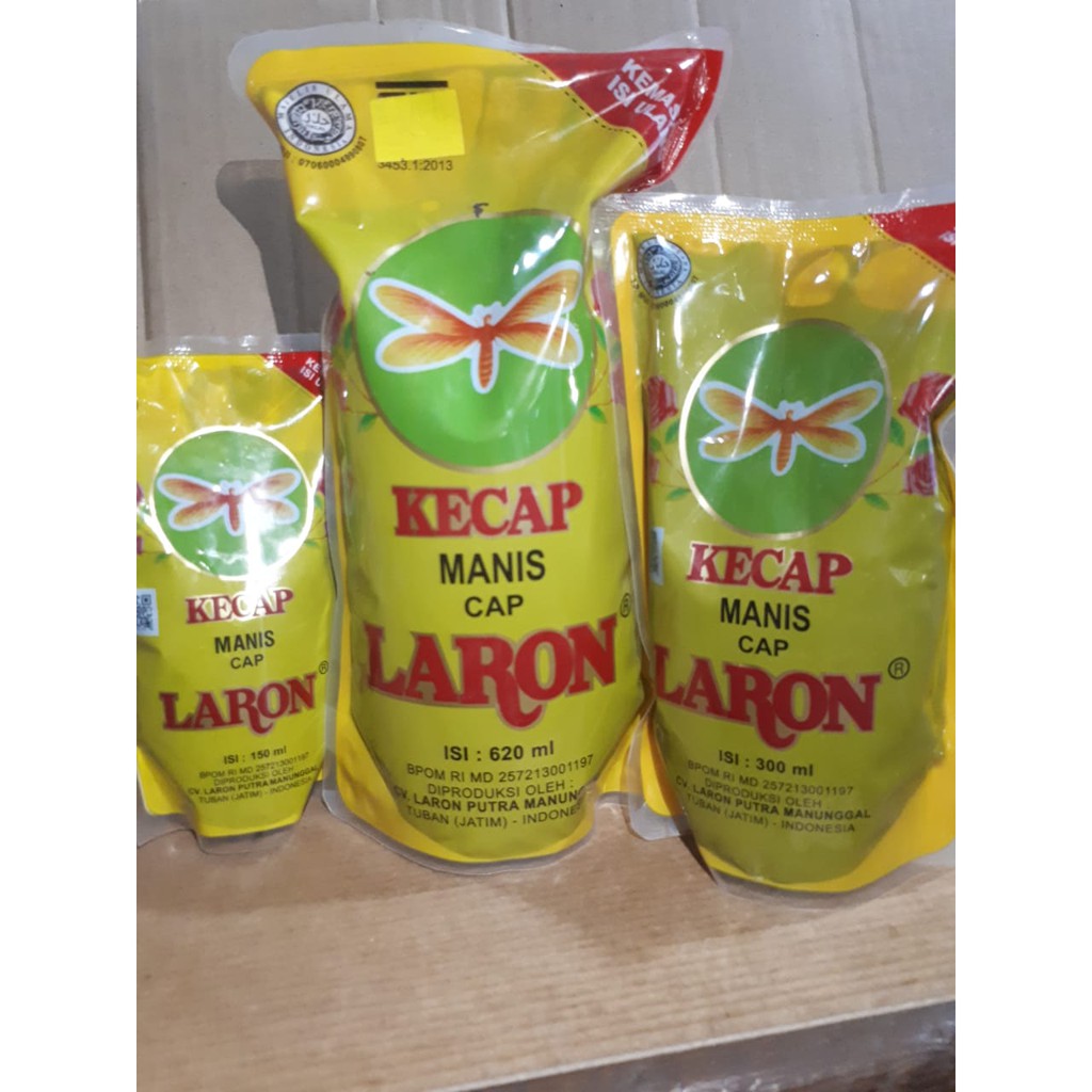 Jual Kecap Manis cap Laron kemasan Refill 300ml ASLI | Shopee Indonesia