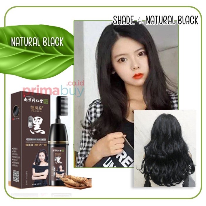 Jual SHAMPOO PEWARNA RAMBUT HERBAL DENGAN SISIR HITAM COKLAT TUA ...
