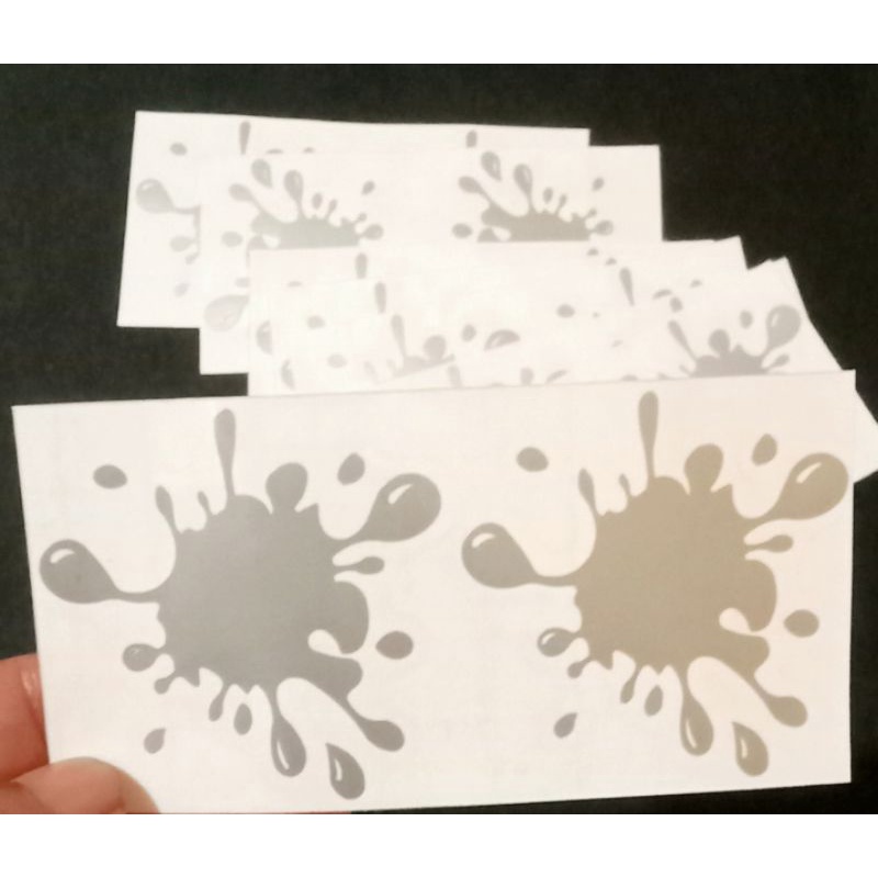 Jual stiker sticker bercak sticker crot cutting isi 2 asesoris motor ...