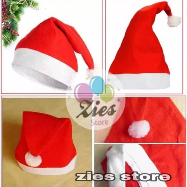 Jual Topi natal / topi santa claus christmas | Shopee Indonesia
