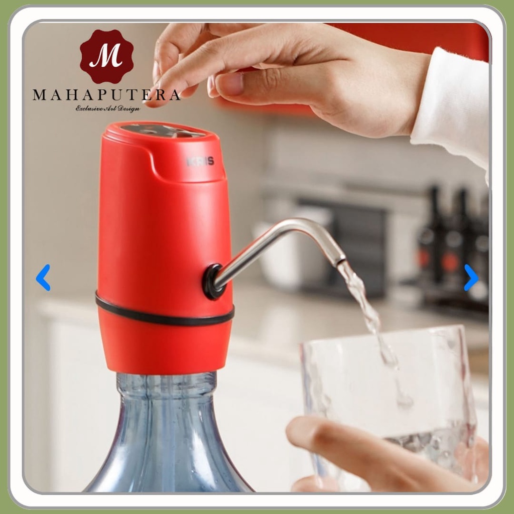Jual KRISCHEF POMPA AIR GALON RECHARGEABLE / DISPENSER AIR / WATER PUMP ...