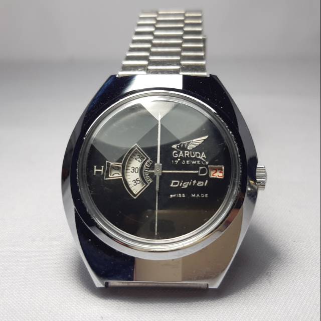 Jual Garuda Digital Jump Hour Watch | Shopee Indonesia