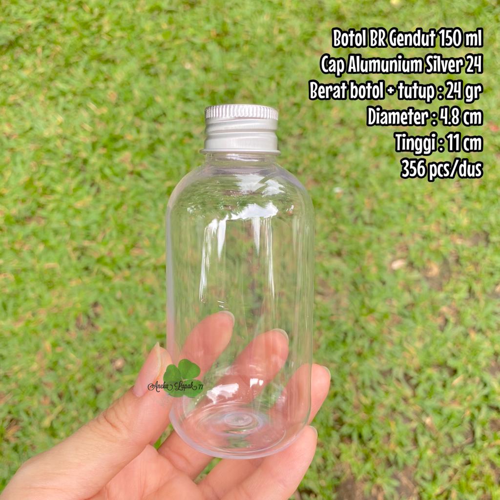 Jual Botol ALUMUNIUM BR Gendut 150 ml botol kemasan kosmetik 150 ml ...