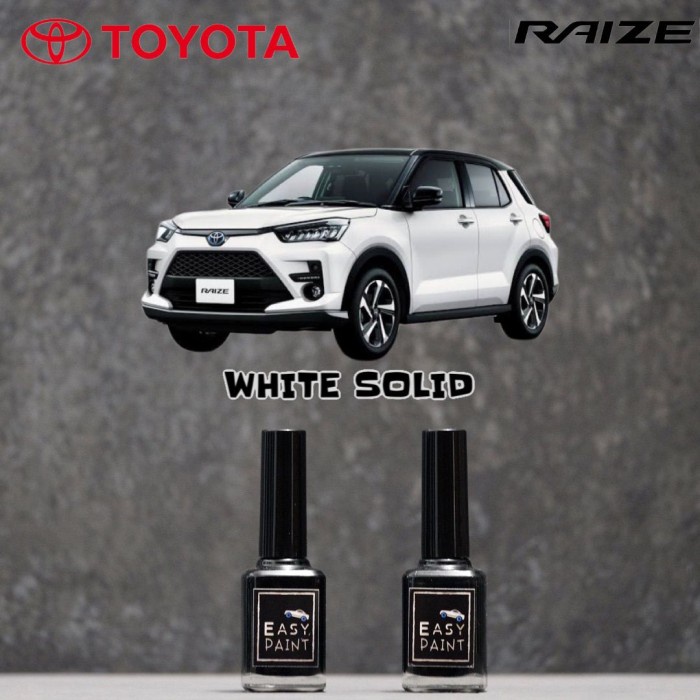 Jual Cat Oles White Solid W09 Toyota Raize Putih | Shopee Indonesia