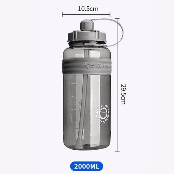 Jual Botol Minum Gym Sport Cup - Suplemen Bottle Jumbo size 2 Liter ...