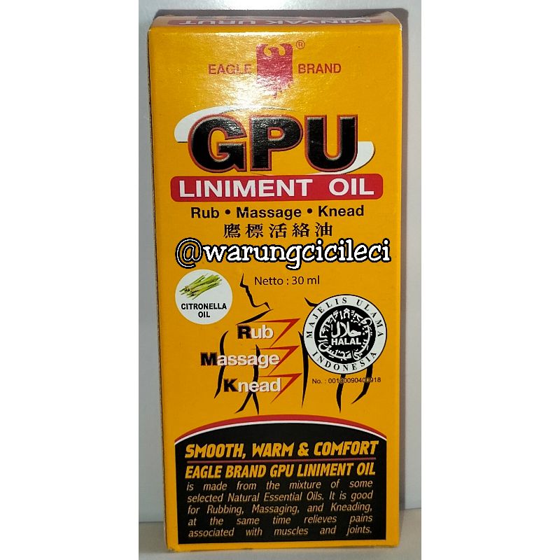 Jual CAP LANG - MINYAK URUT GPU - GOSOK - PIJAT - URUT 30ml | Shopee ...