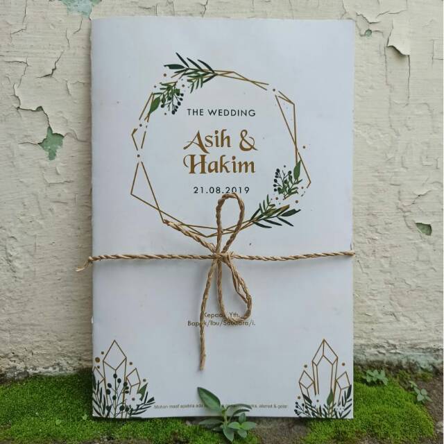 Jual Undangan pernikahan rustic / undangan pernikahan murah / Blangko ...