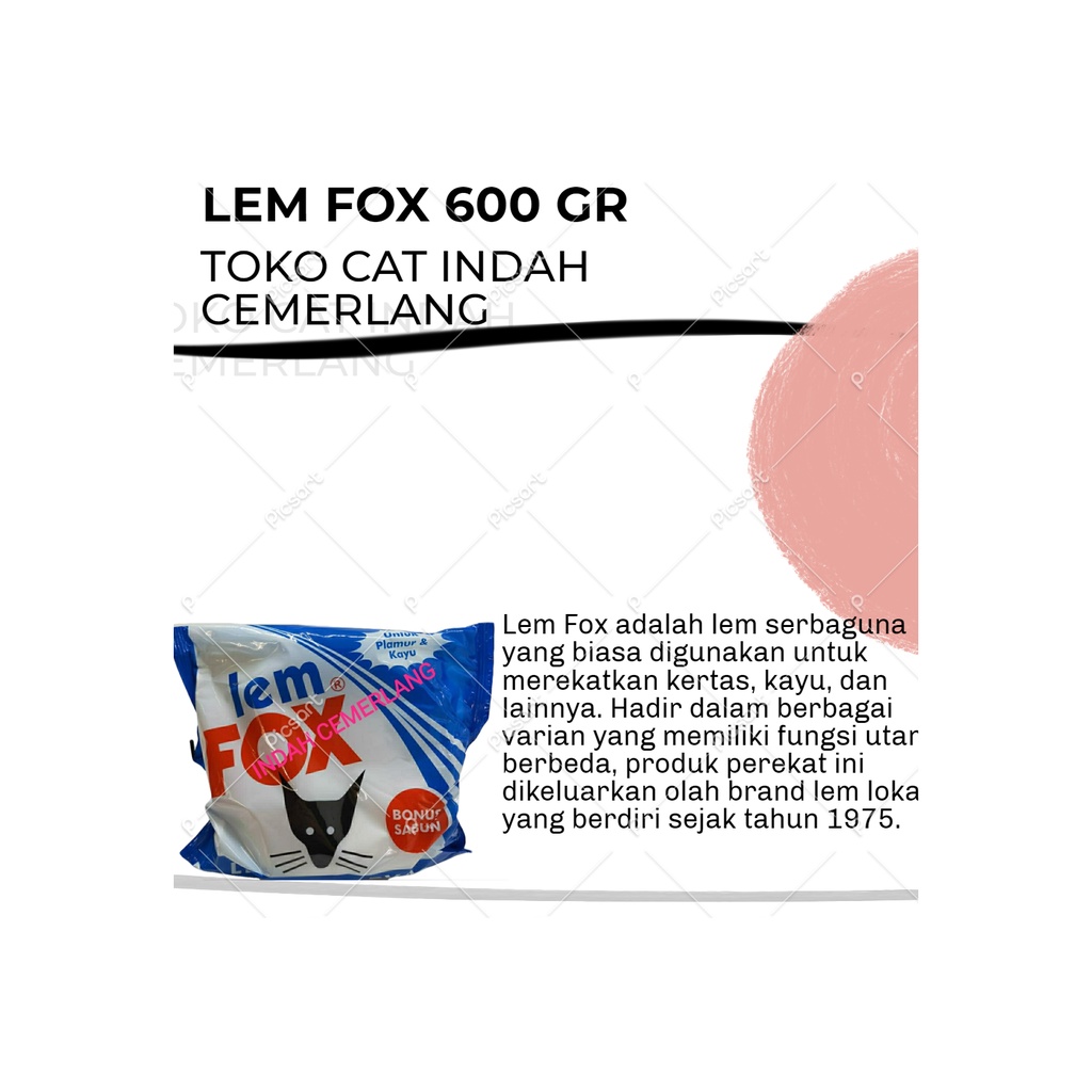 Jual Lem Fox Putih 600gr | Shopee Indonesia
