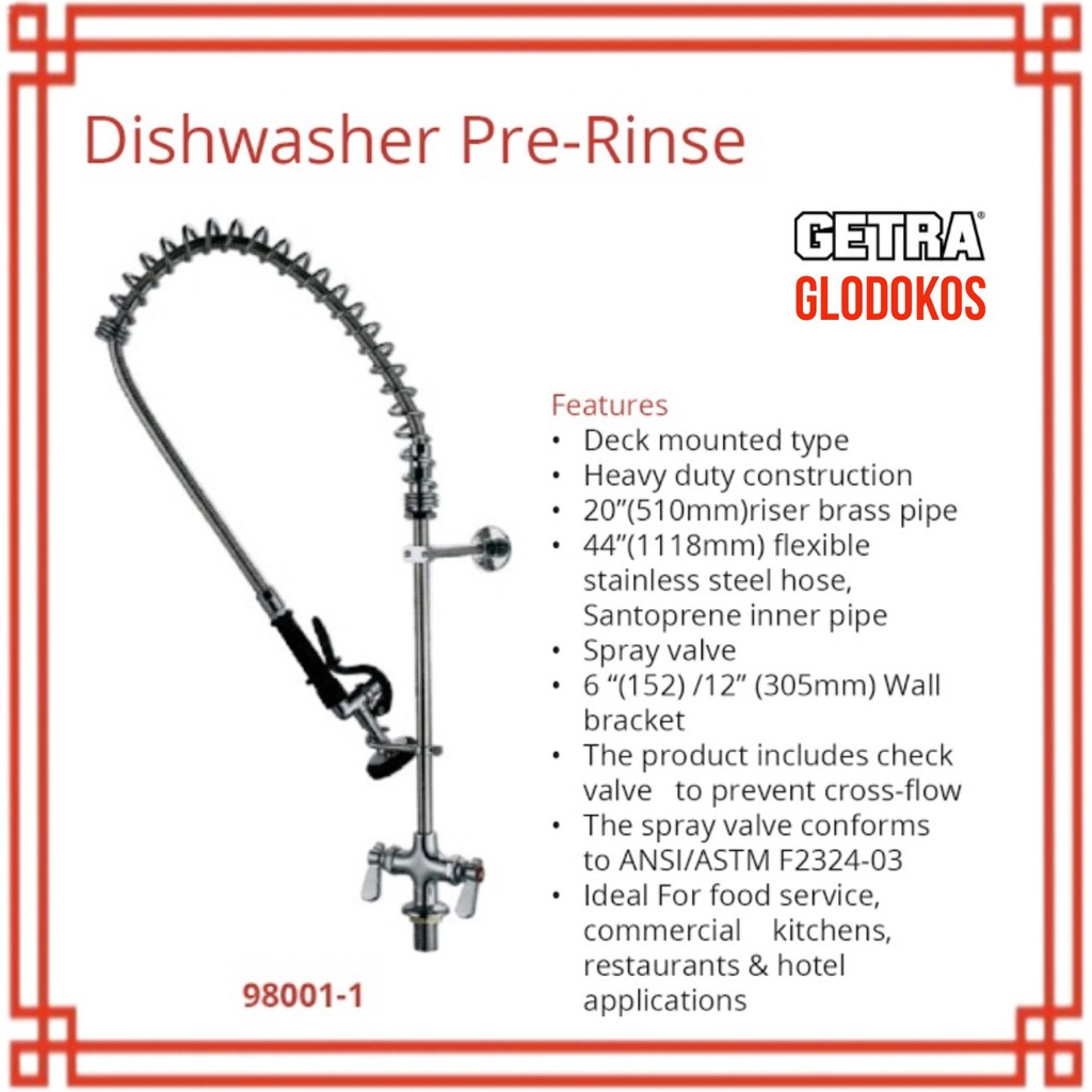 Jual Kran fleksibel untuk mencuci piring / Dishwasher pre-rinse 98001-1 ...
