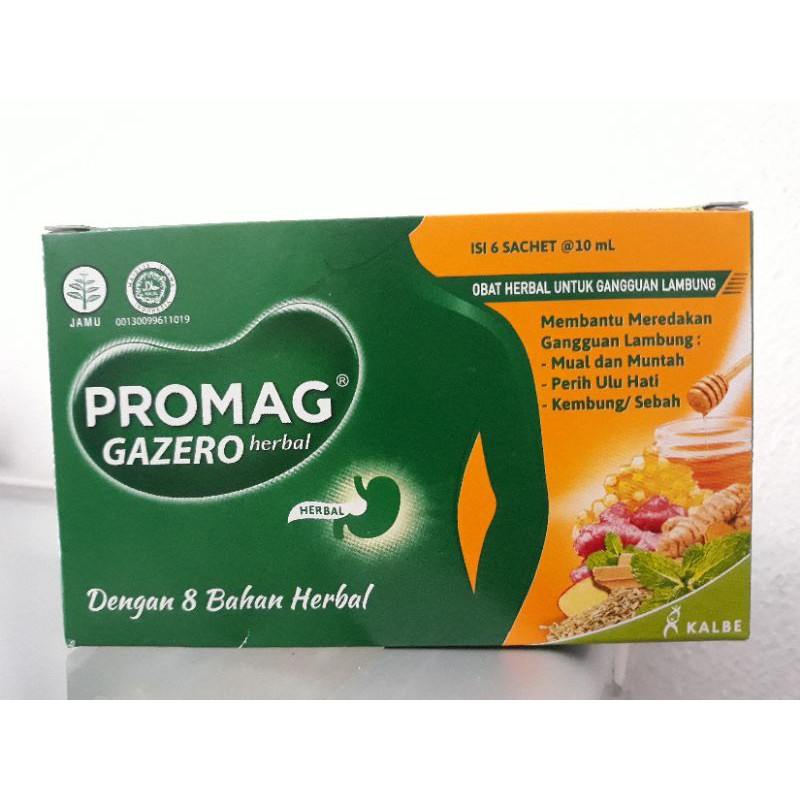 Jual PROMAG GAZERO / PROMAG HERBAL PERBOX 6 SACHET @10ML dan 15ML ...