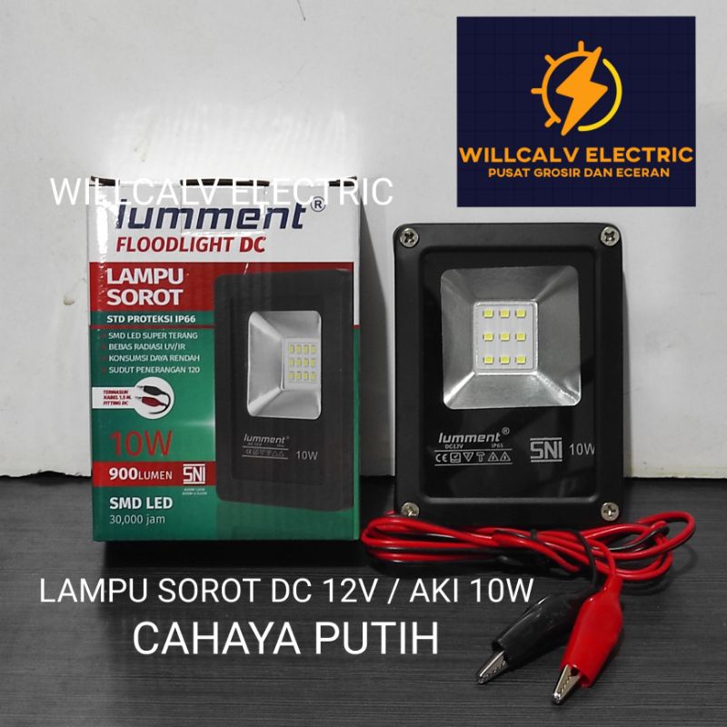Jual LAMPU SOROT LED DC 12V 10W 10WATT 10 W / LAMPU SOROT DC 12V 10W ...
