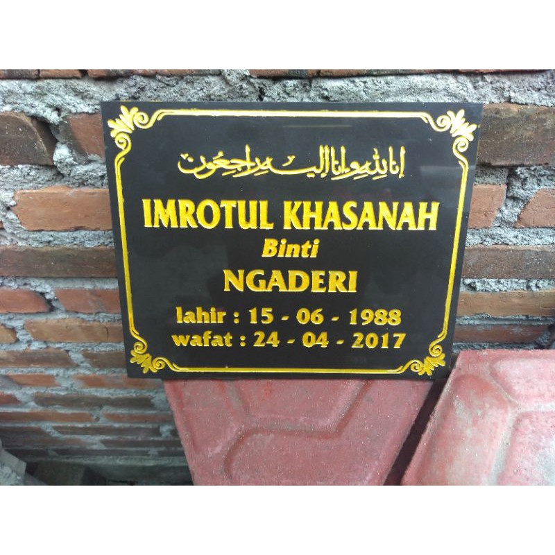 Jual papan batu nisan grafir | Shopee Indonesia