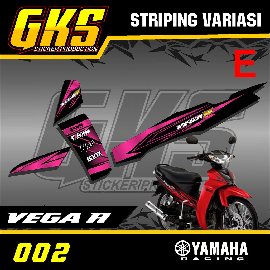 Jual Sticker Striping Vega R -decal Stiker striping Variasi List Motor ...
