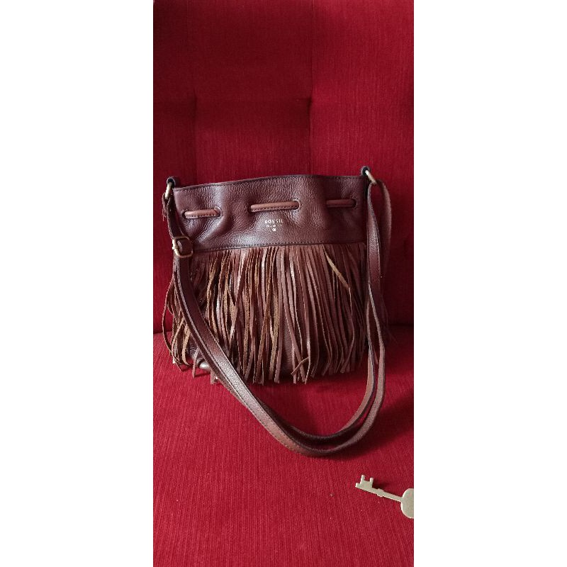 Jual fossil jules brown small preloved SOLD | Shopee Indonesia