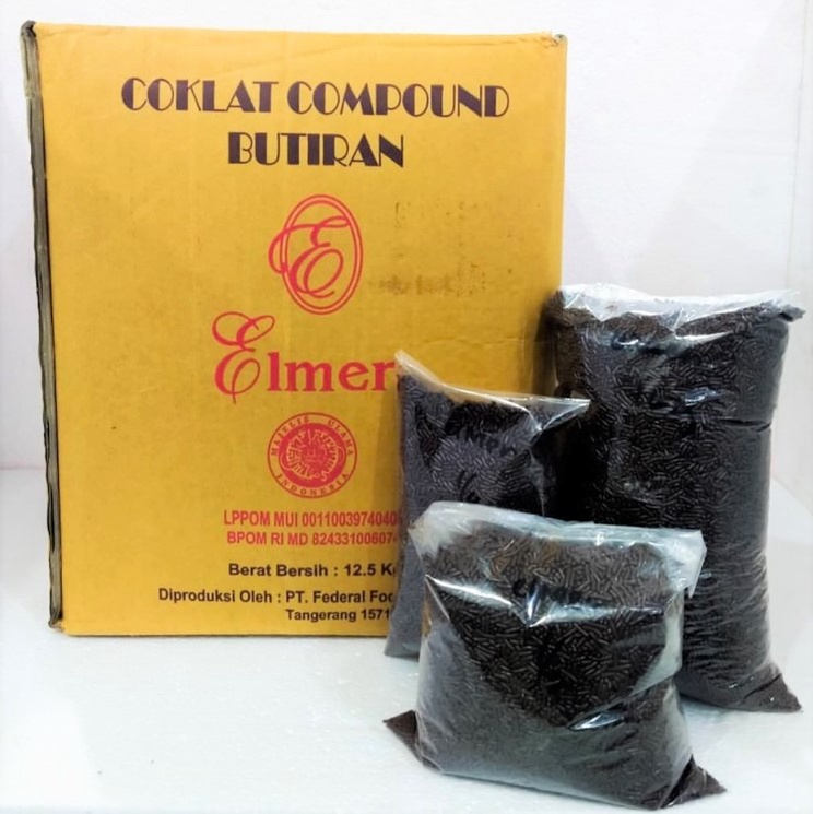 Jual Elmer Meises Coklat 250gr Chocorice Meses Chocolate Compound ...