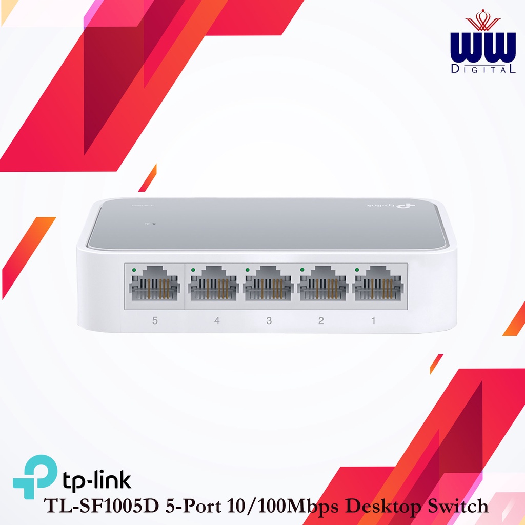 Jual TP-LINK TL-SF1005D 5-port 10/100Mbps Desktop Switch Hub - Original | Shopee Indonesia