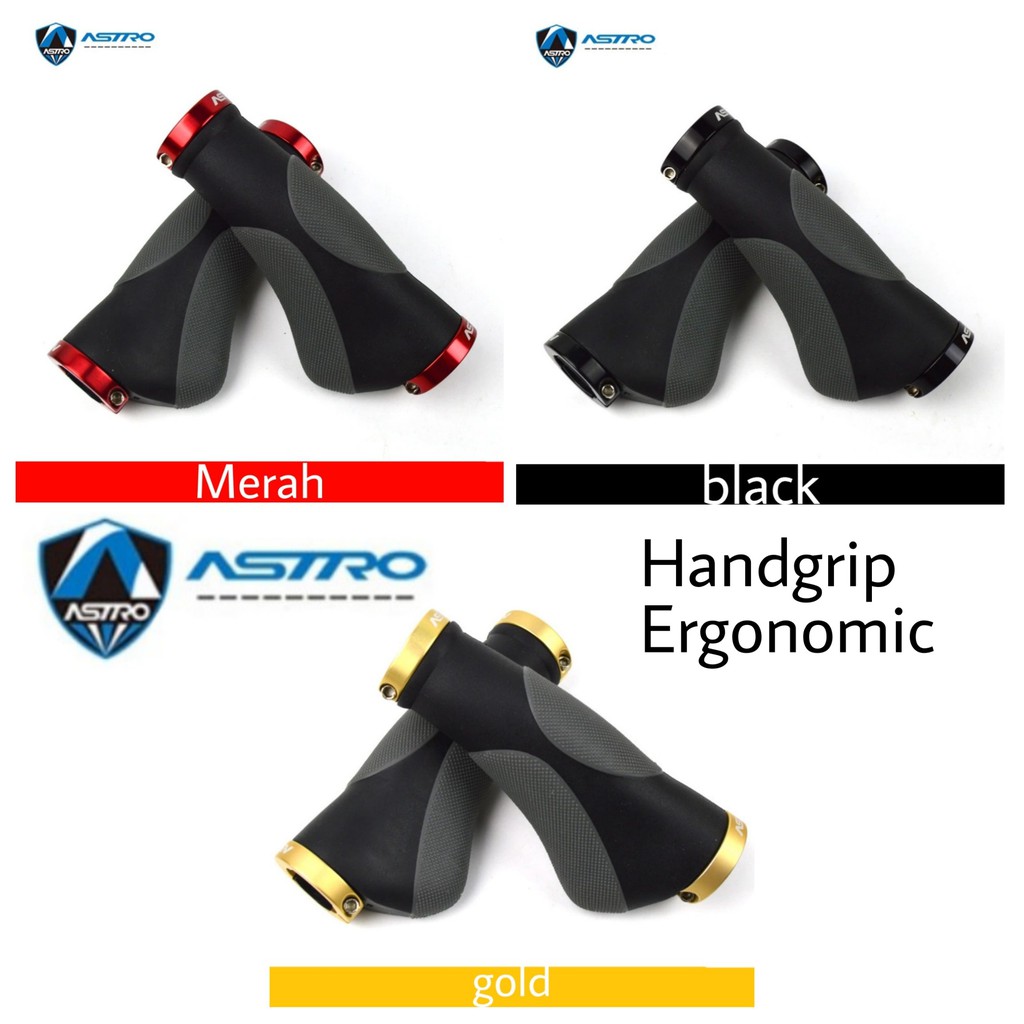 Jual Handgrip ergonomic ASTRO gagang sepeda gunung sepeda lipat hand ...