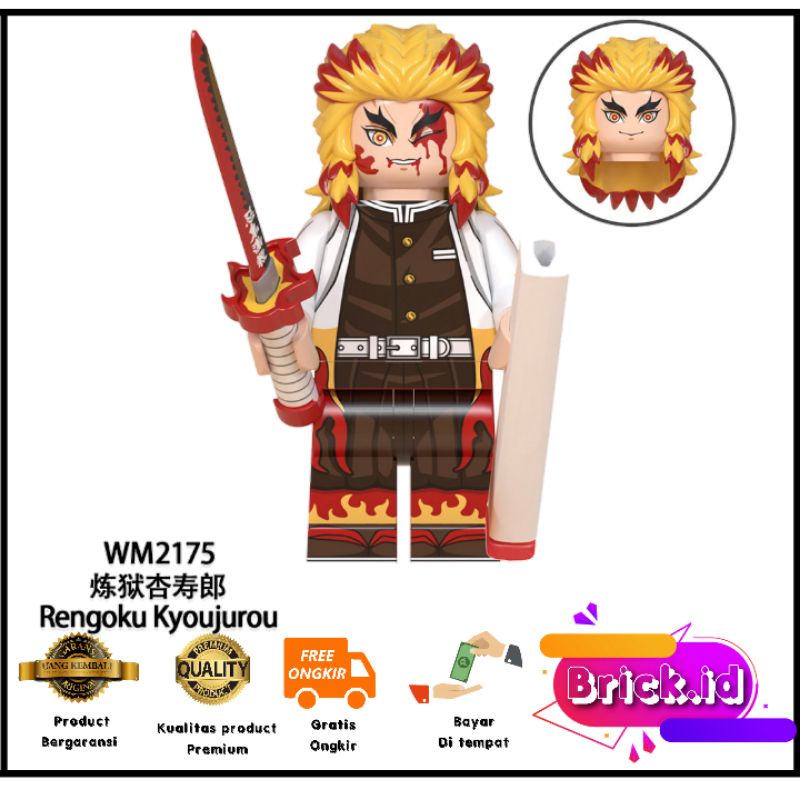 Jual Lego mini figure demon slayer Renggoku kyoujuro mainan anime japan ...