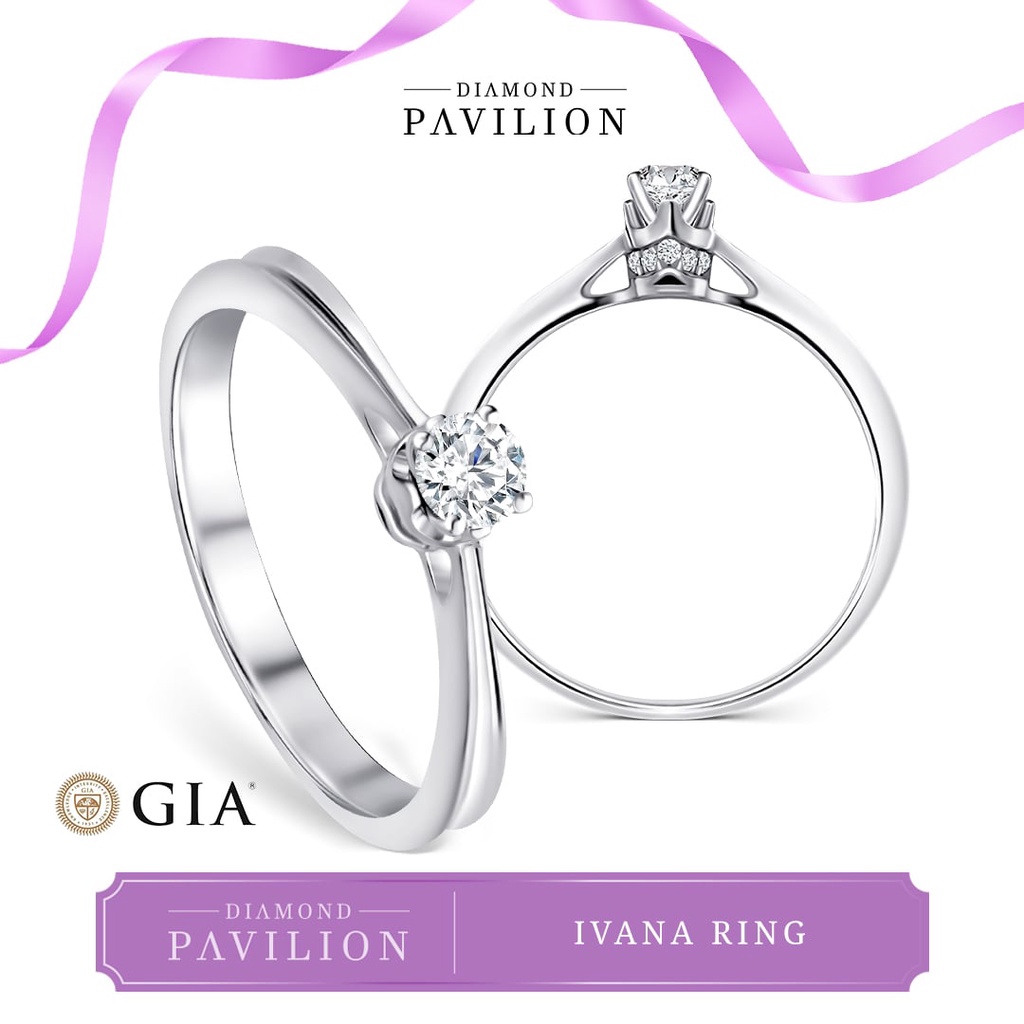 Jual Diamond Pavilion Cincin Emas Batu Berlian Ivana Ring | Shopee ...