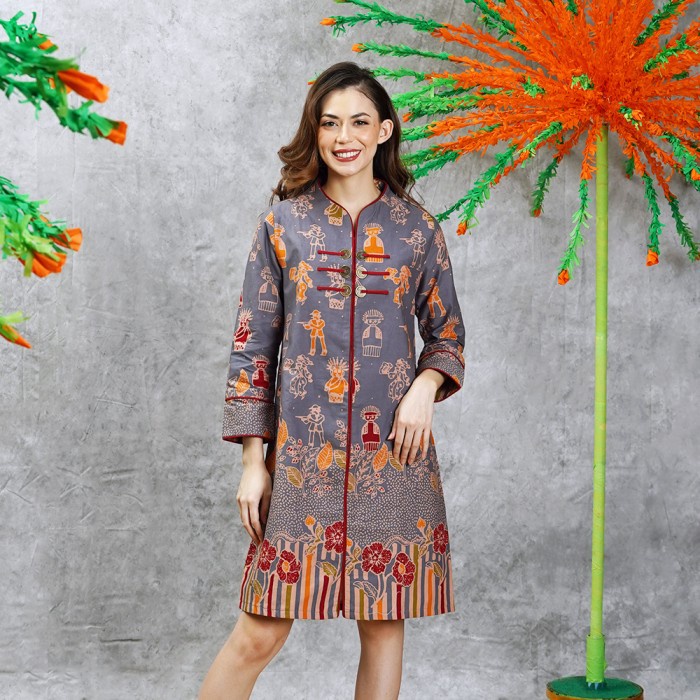 Jual NONA RARA - Rasamala betawi T1581, Baju Batik Kasual Modern ...