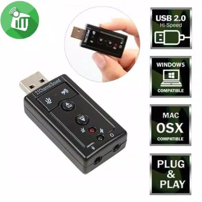 Jual SOUNDCARD USB VIRTUAL ADAPTOR 7.1 CHANNEL USB SOUND CARD | Shopee Indonesia