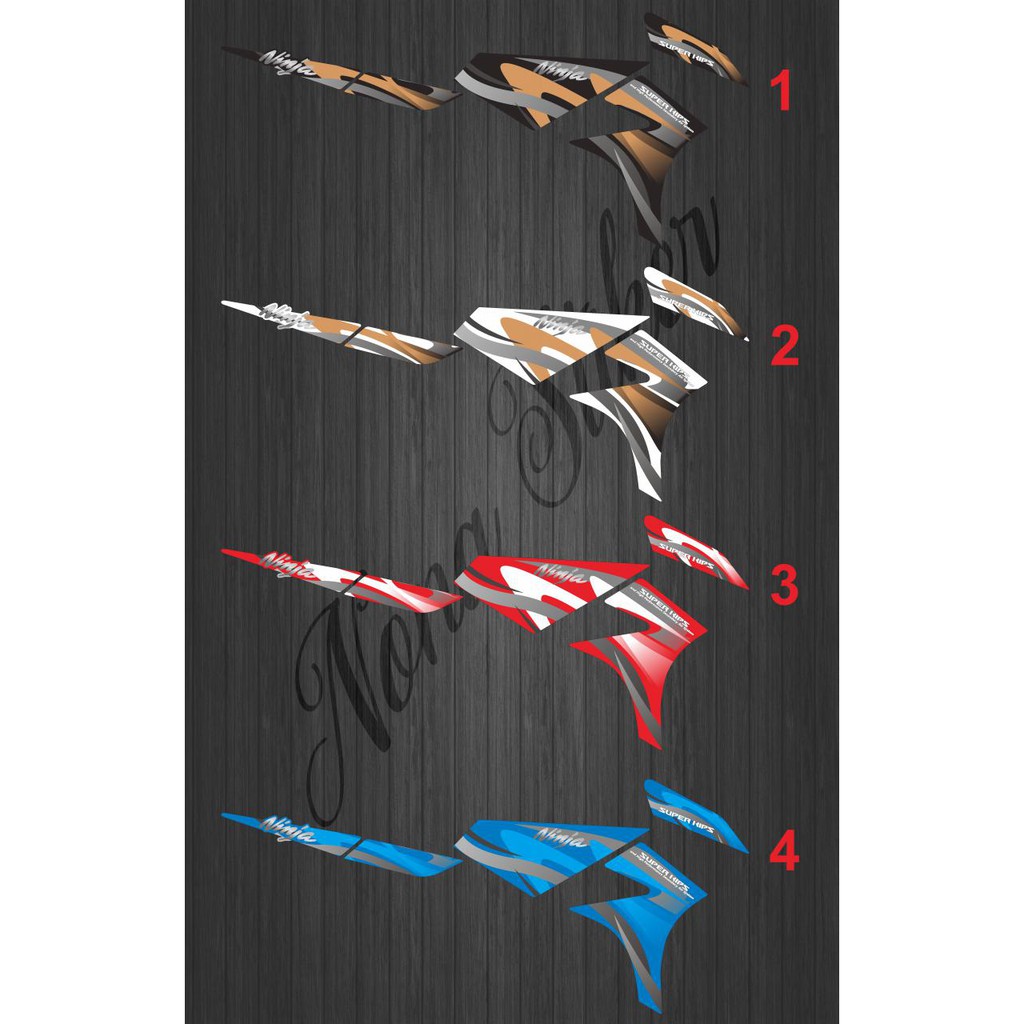 Jual STIKER STRIPING DECAL NINJA R/SS | Shopee Indonesia