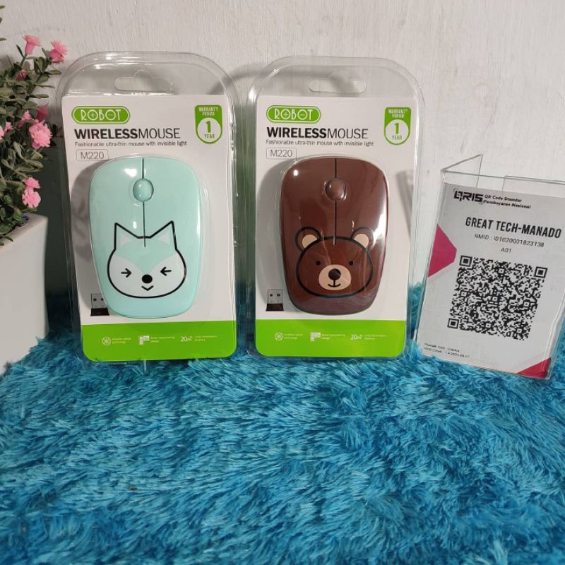 Jual Mouse Robot Wireless M220 (Karakter Anjing dan Beruang) | Shopee ...