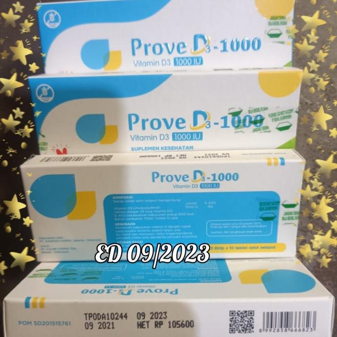 Jual prove d3 1000 iu box 30 tablet vitamin HRG DISKON | Shopee Indonesia