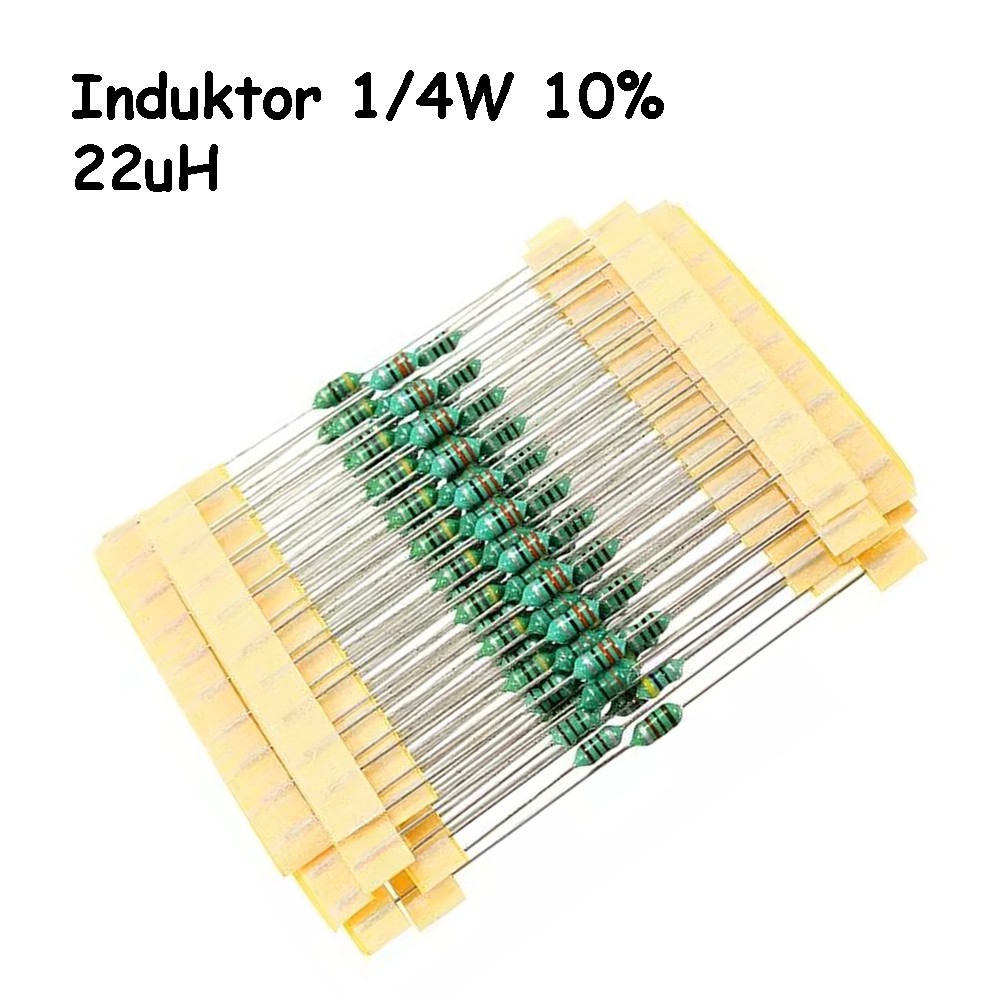 Jual Induktor 22uH 1/4W Inductor 22 uH 0,25W 0.25W Toleransi 10% ...